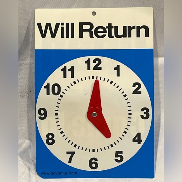 Advantus | Office | Basic Lowfi Away Open Shop Sign | Poshmark